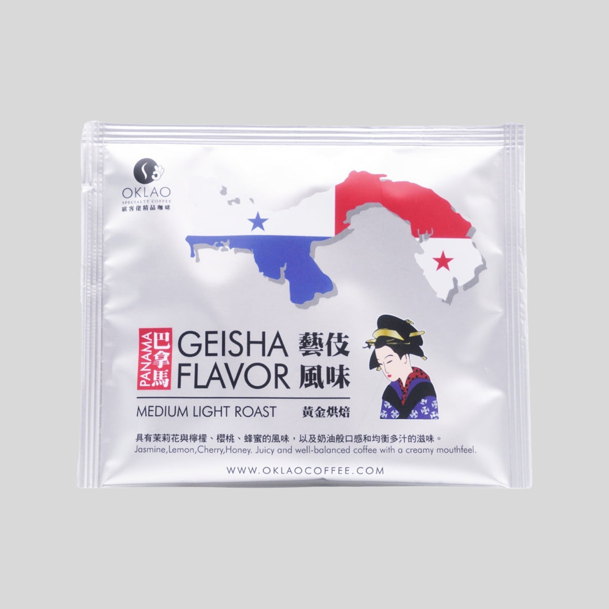 OKLAO - Panama Geisha Flavor - Medium Light Roast (Drip Coffee Bag x5 ...